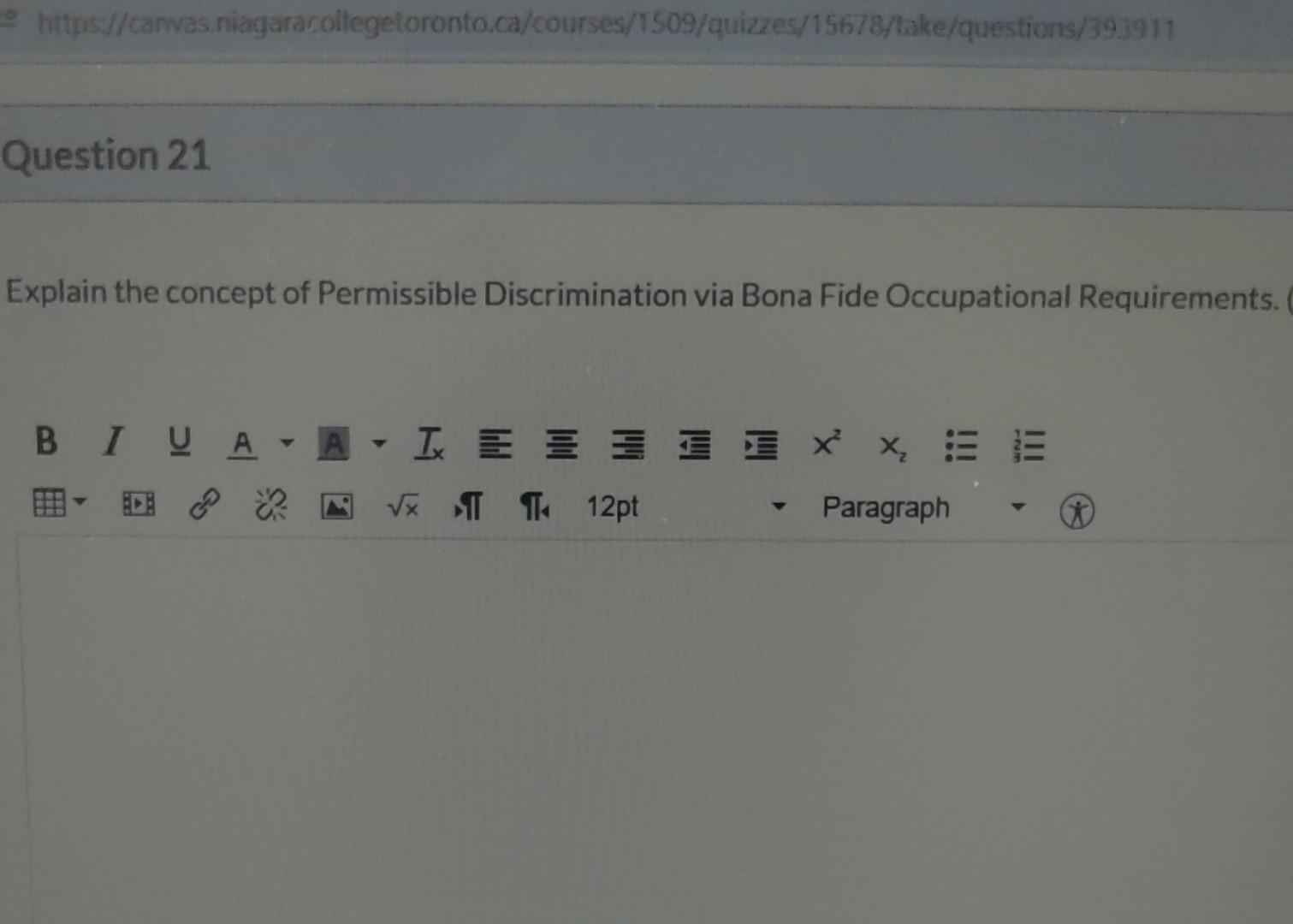 Solved Explain the concept of Permissible Discrimination via | Chegg.com
