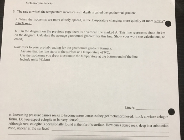 Solved Protolith: shale Protolth: quartz sandstone 9 | Chegg.com