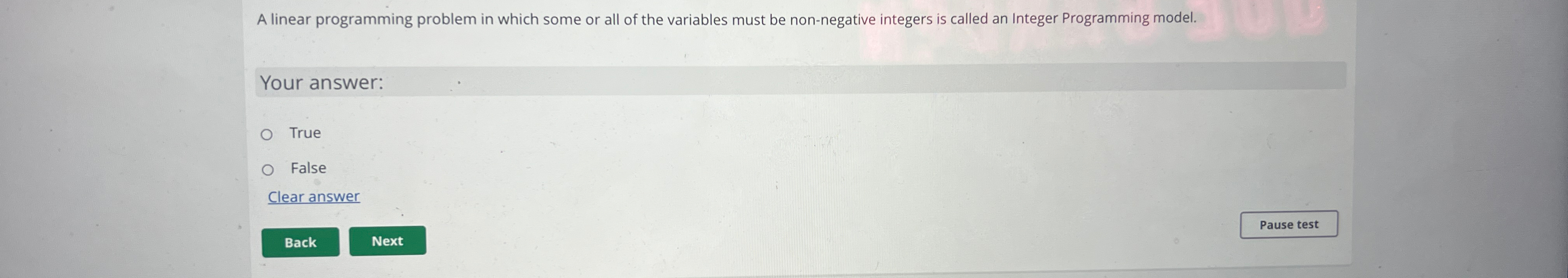 Solved A linear programming problem in which some or all of | Chegg.com