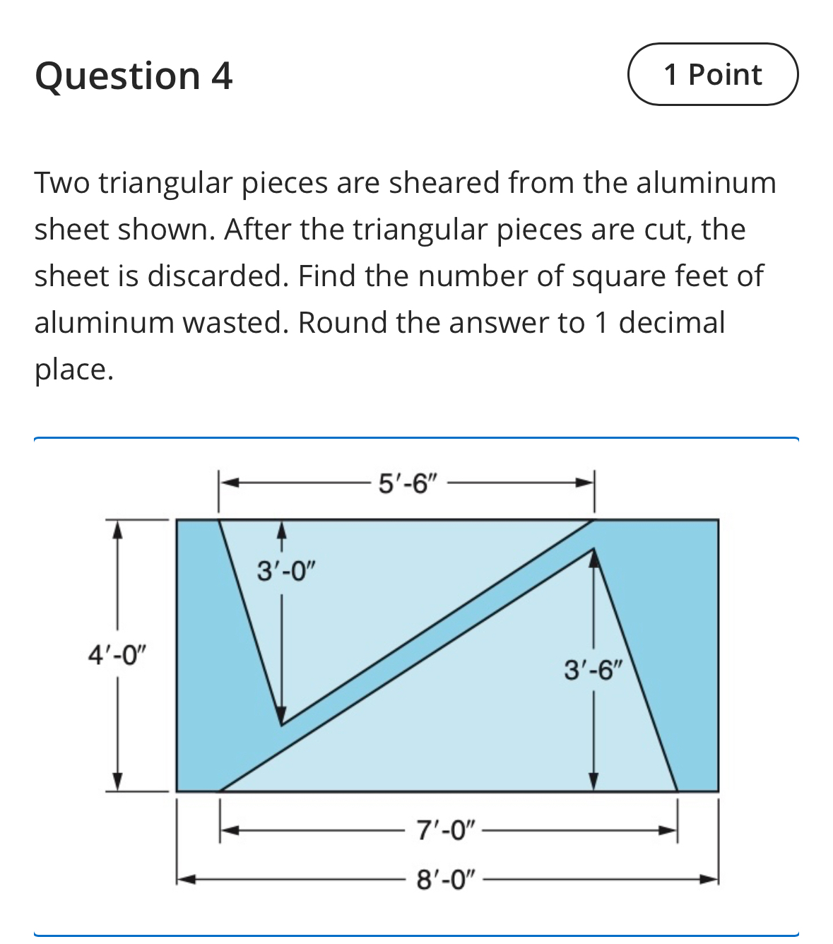 Solved Question 4Two triangular pieces are sheared from the | Chegg.com