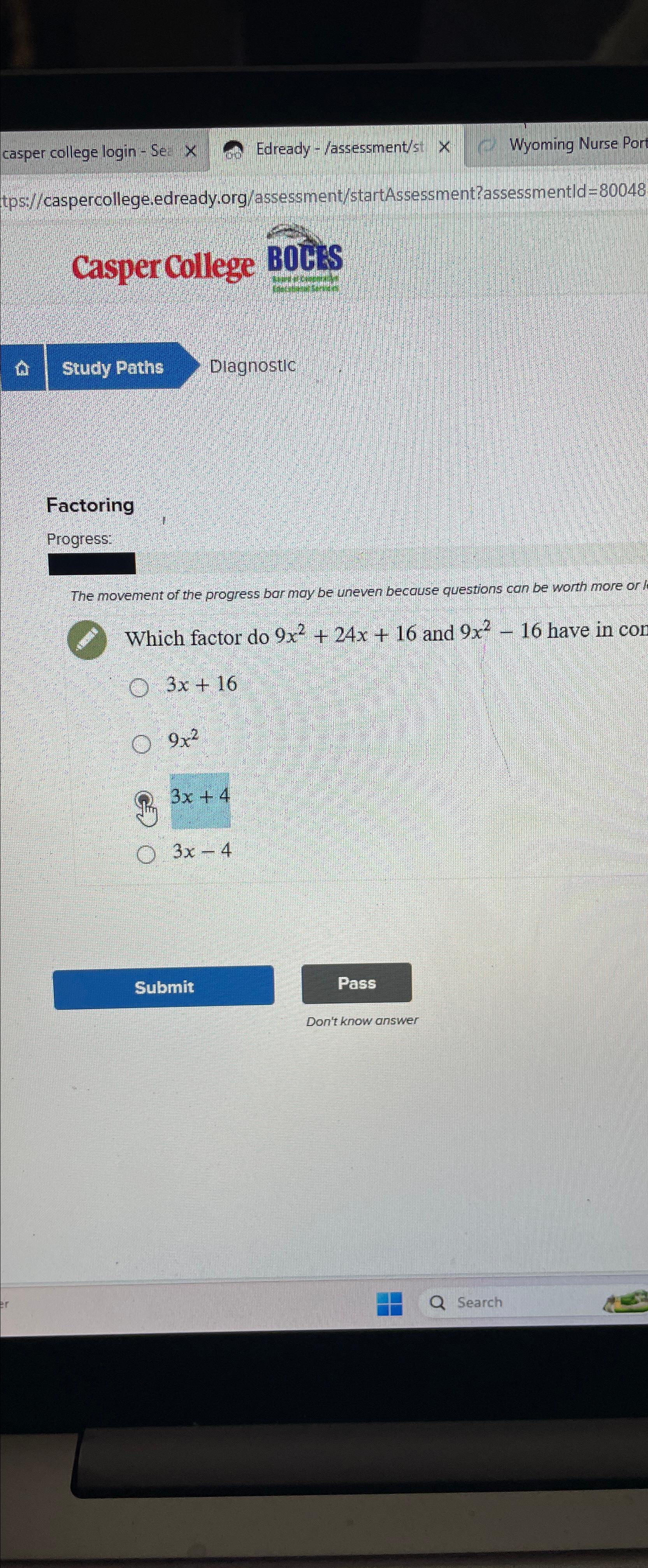 Solved casper college login - ﻿SedEdready | Chegg.com