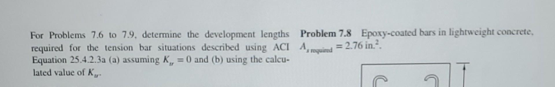 For Problems 7.6 to 7.9, determine the development | Chegg.com