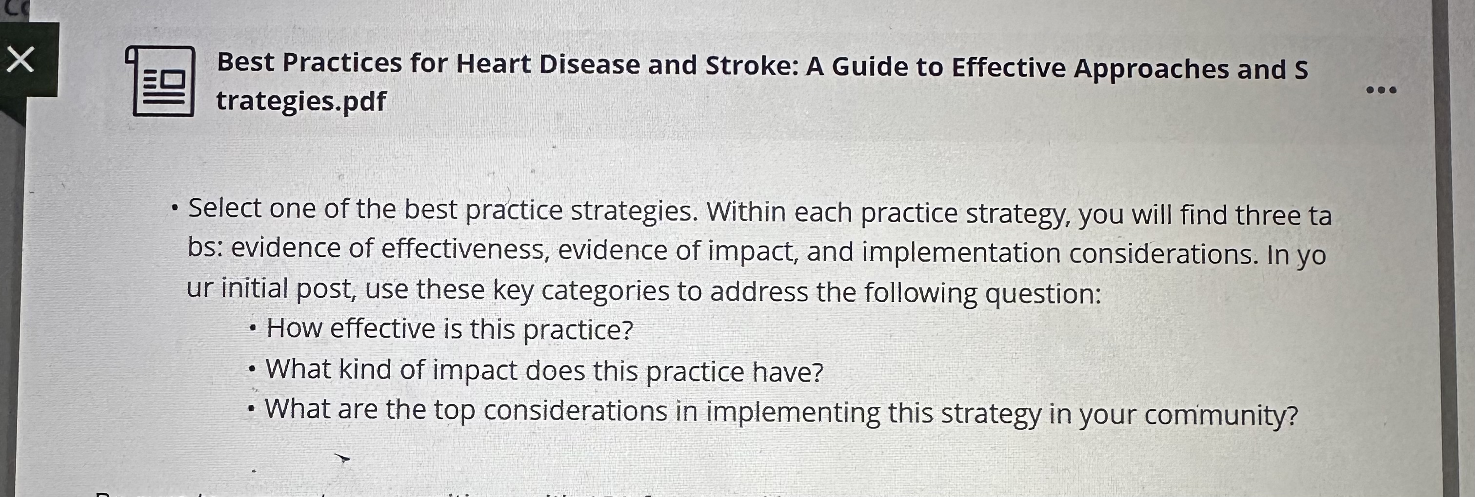 Solved Best Practices for Heart Disease and Stroke: A Guide | Chegg.com