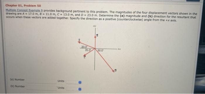 Solved Chapter 01, Problem 50 Multiple Concept Example 9 | Chegg.com