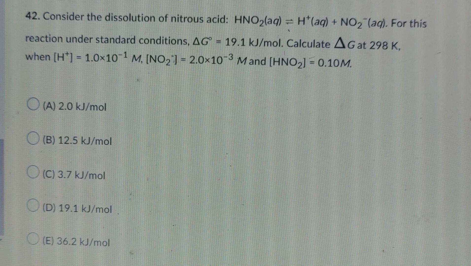 Solved 40. Based on the AHand As values for a given chemical | Chegg.com