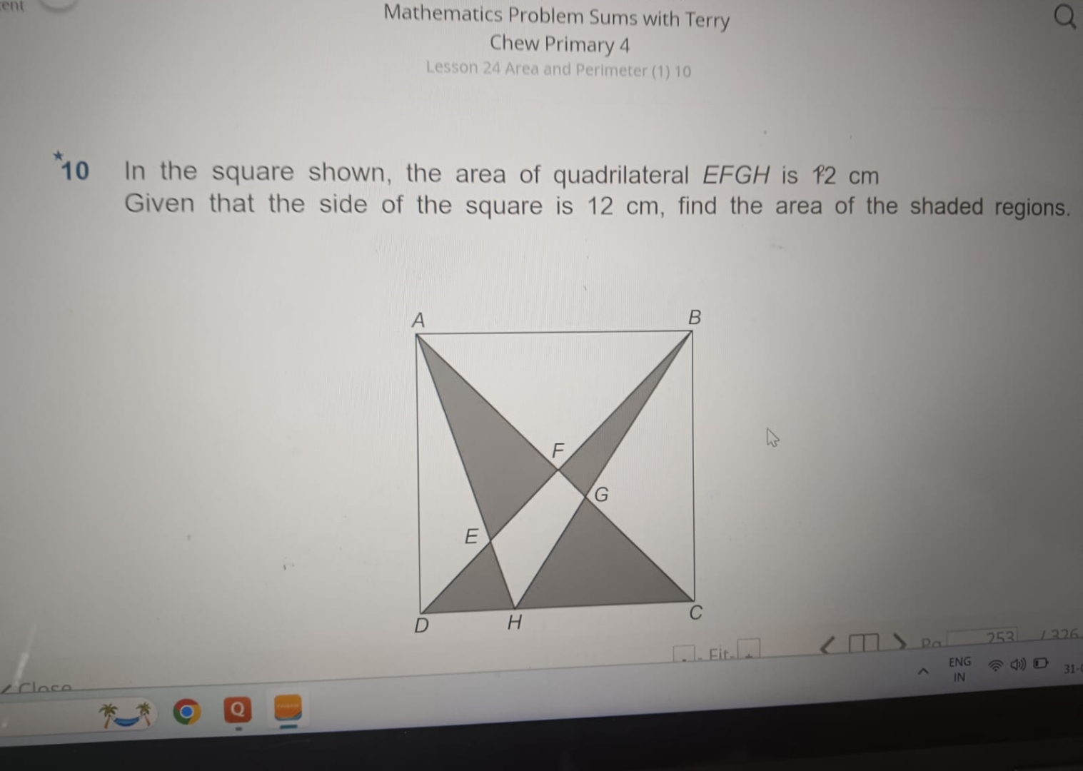 Mathematics Problem Sums with TerryChew Primary | Chegg.com