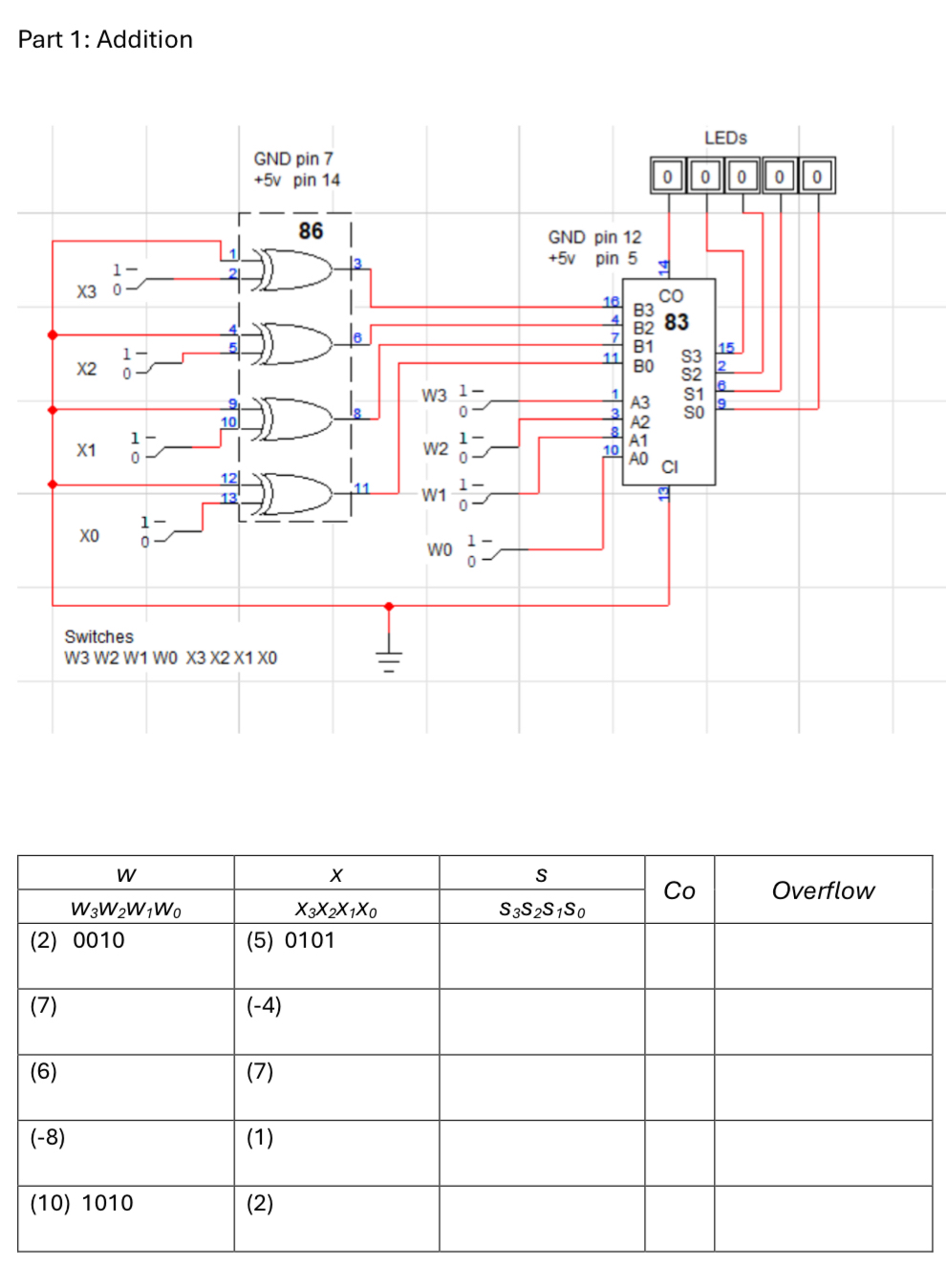 Solved Part 1: | Chegg.com