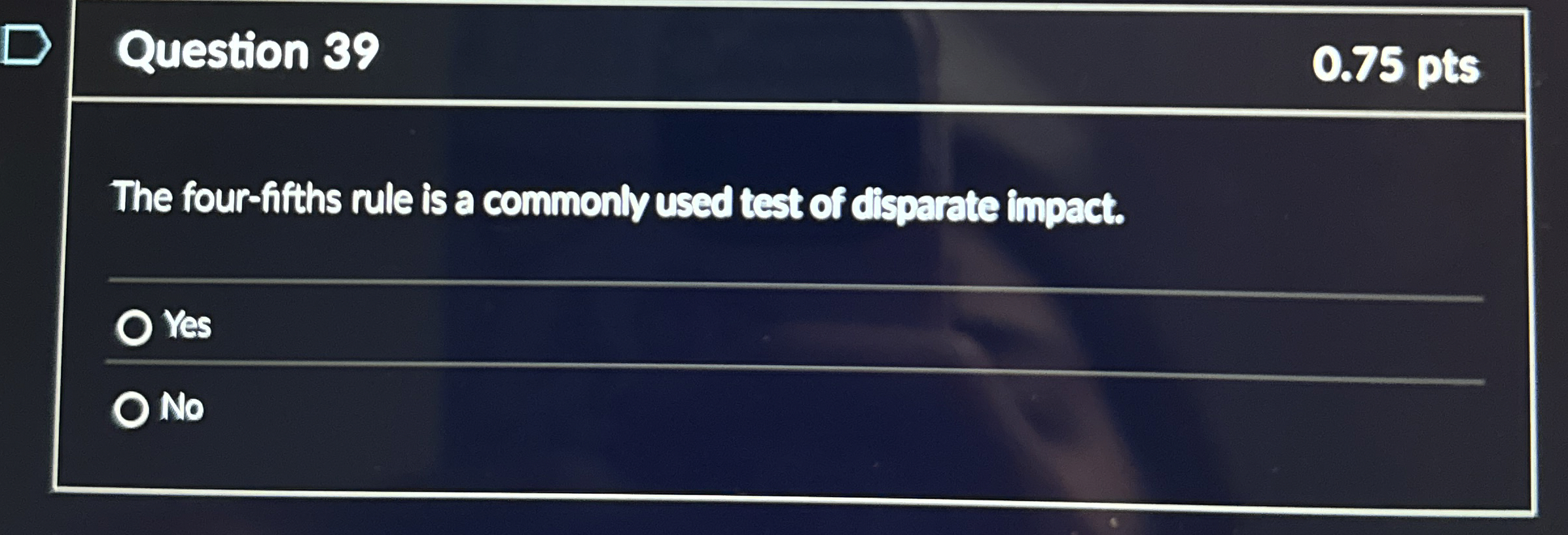 Solved Question 39The four-fifths rule is a commonly used | Chegg.com