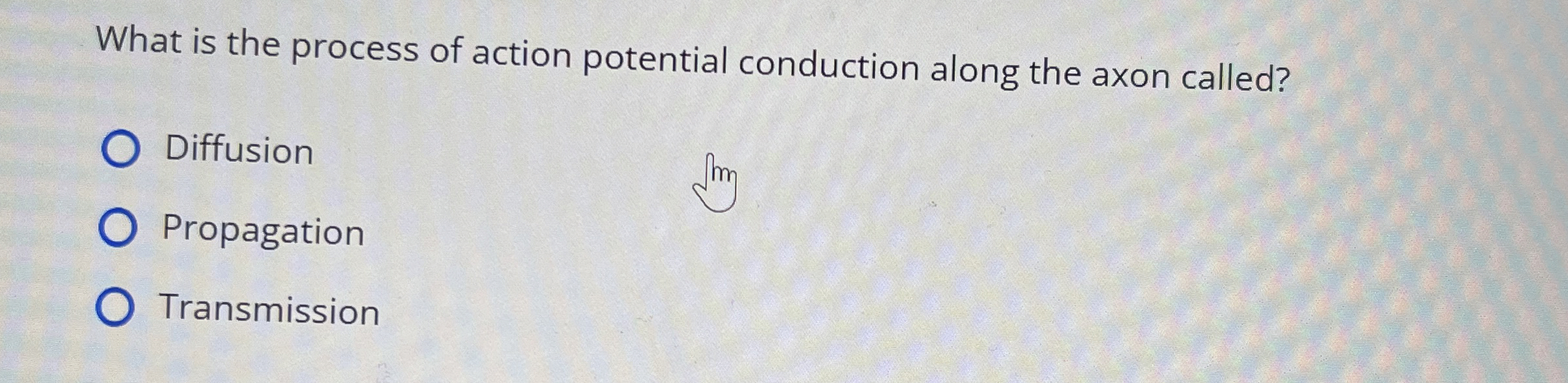 Solved What is the process of action potential conduction | Chegg.com