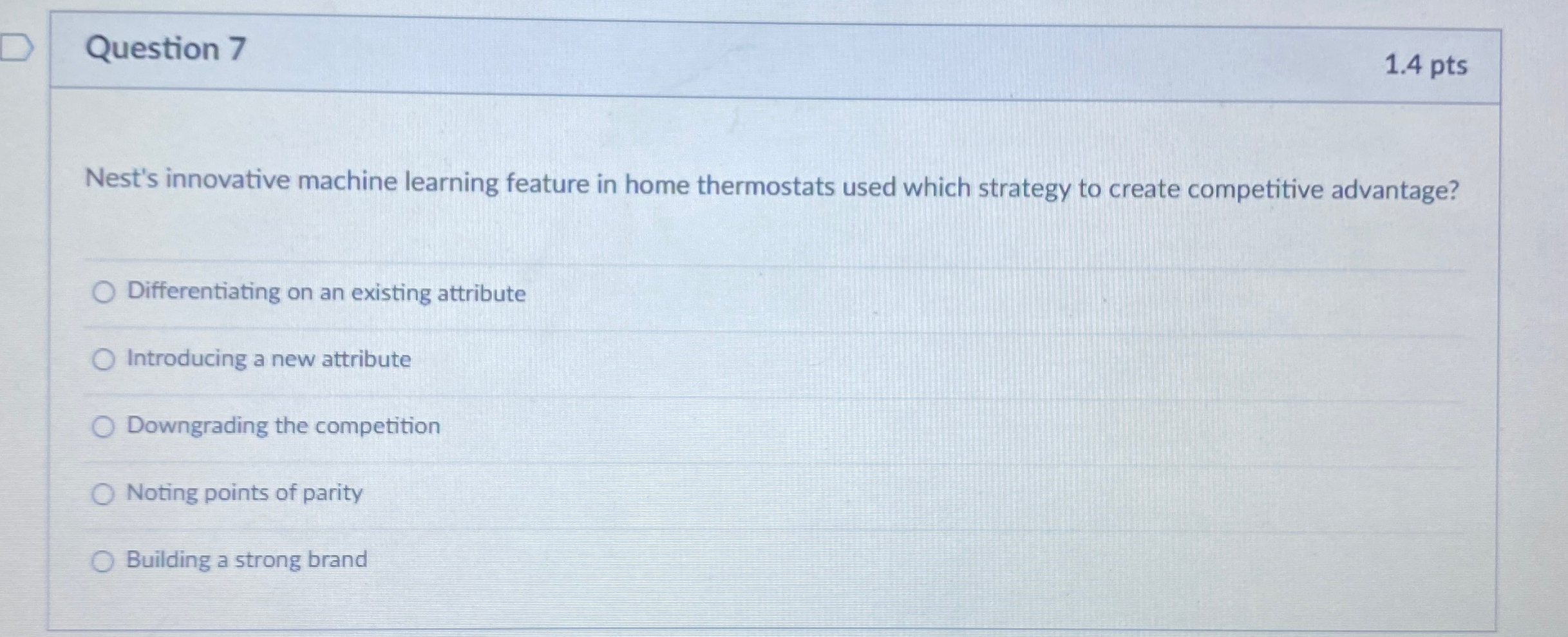 Solved Question 71.4 ﻿ptsNest's innovative machine learning | Chegg.com