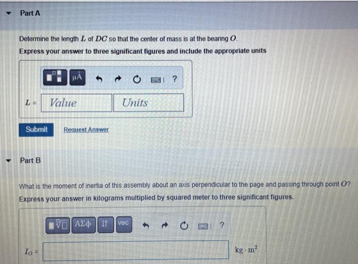Solved The pendulum in (Figure 1) consists of a 3-kg disk | Chegg.com