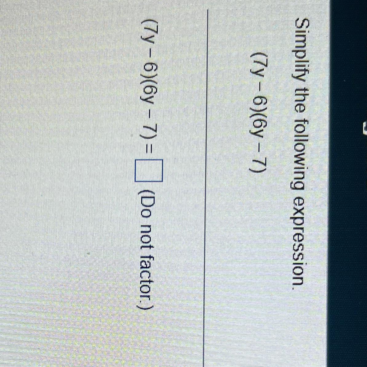 Solved Simplify the following | Chegg.com