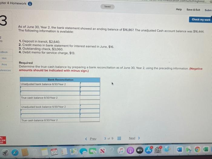 Solved pter 4 Homework om252 mghmid Seved Help Save & Exit | Chegg.com