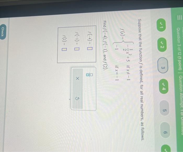 Solved Question 3 of 12 (1 point) Question Attempt. Ior | Chegg.com