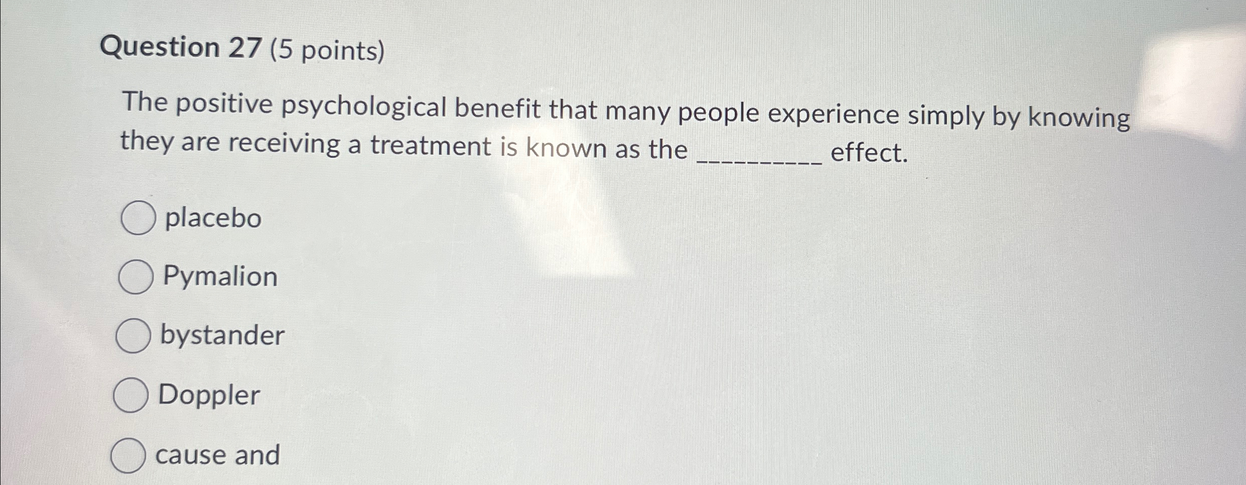 Solved Question 27 (5 ﻿points)The positive psychological | Chegg.com