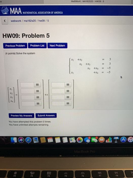 Solved WebWork : MA162520 : HW09:5 MAA MATHEMATICAL | Chegg.com Solved WebWork : MA162520 : HW09:5 MAA MATHEMATICAL | Chegg.com