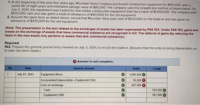 Solved 1. At the beginning of the year four years ago, | Chegg.com