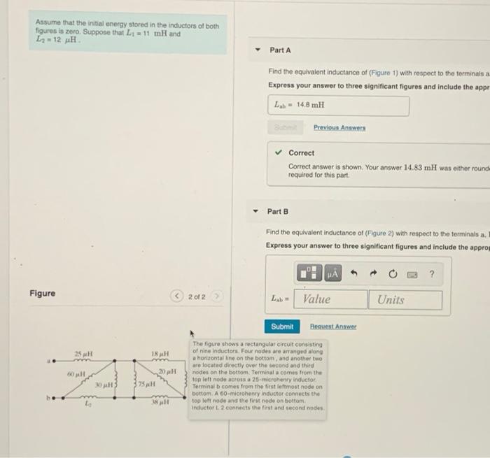 Solved Assume that the initial energy stored in the | Chegg.com