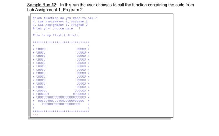 Solved Write A Program That Includes Functions That Contain 