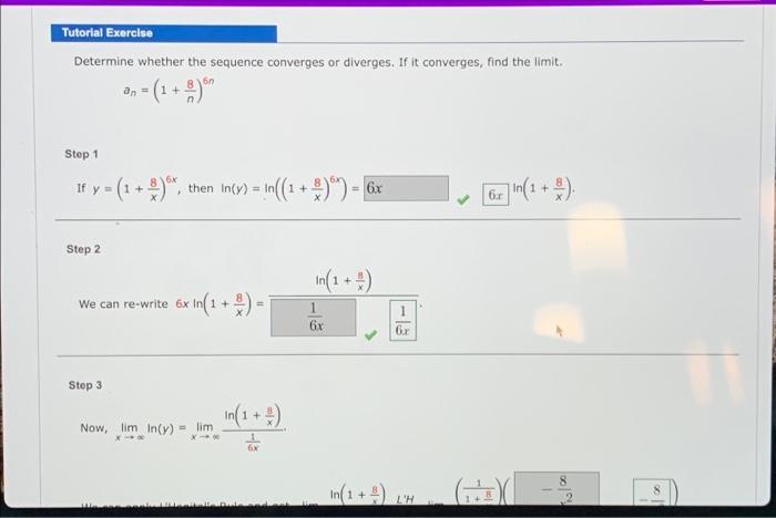 Solved Tutorial Exercise Determine whether the sequence | Chegg.com