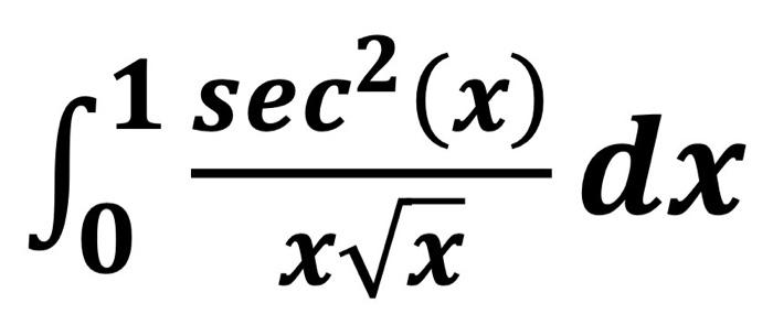 Solved Using comparison determine if the integral (photo) | Chegg.com