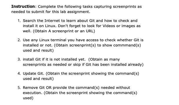 Solved Instruction: Complete the following tasks capturing | Chegg.com