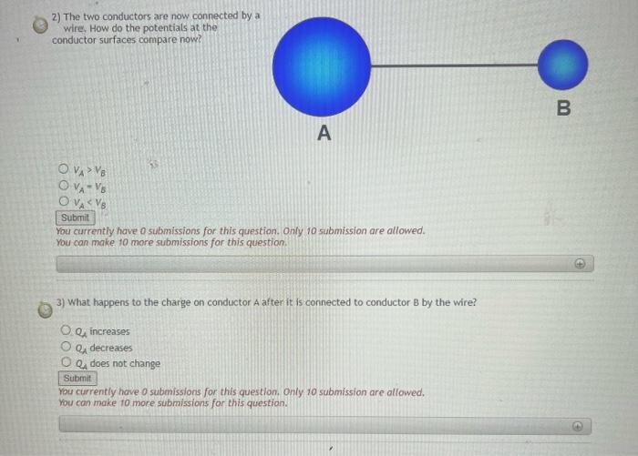 Solved Two spherical conductors are separated by a large | Chegg.com