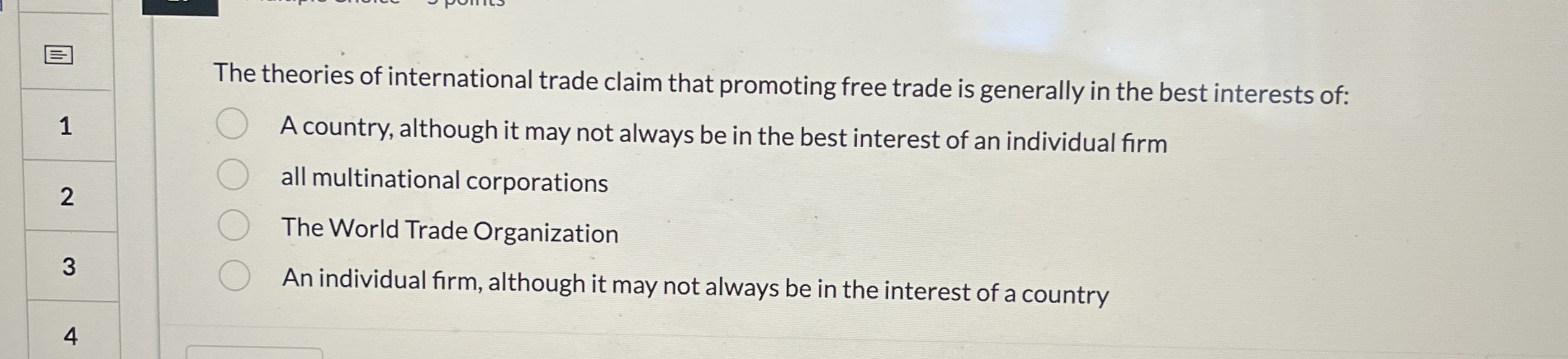 Solved The theories of international trade claim that | Chegg.com