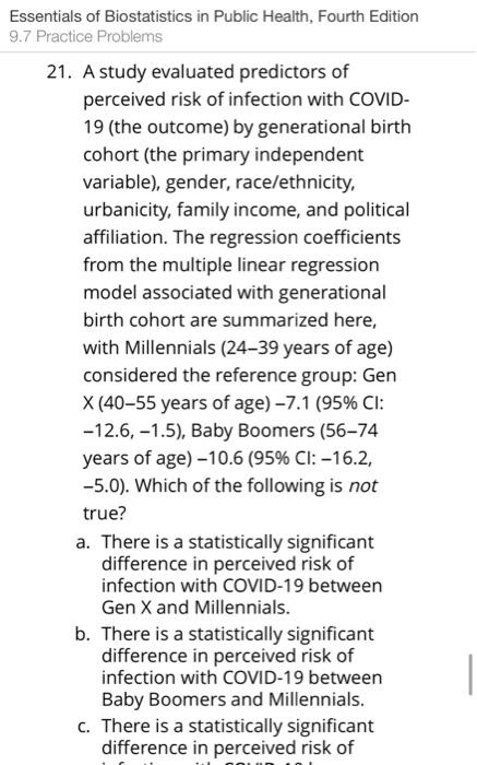 Solved Essentials of Biostatistics in Public Health, Fourth | Chegg.com