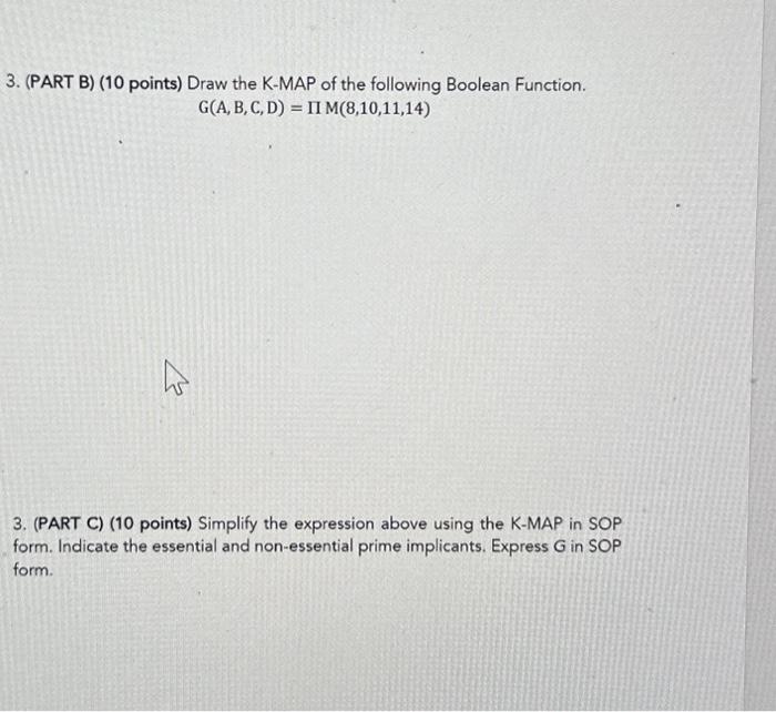 Solved +αa+zx+2(x+7)(x+1)3. (PART A) (10 points) Use Boolean | Chegg.com