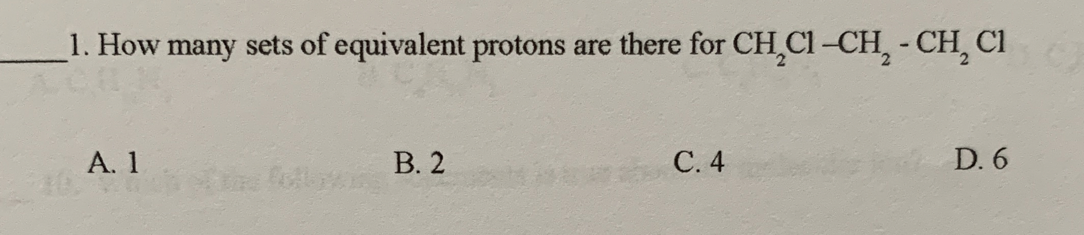 Solved How many sets of equivalent protons are there for | Chegg.com