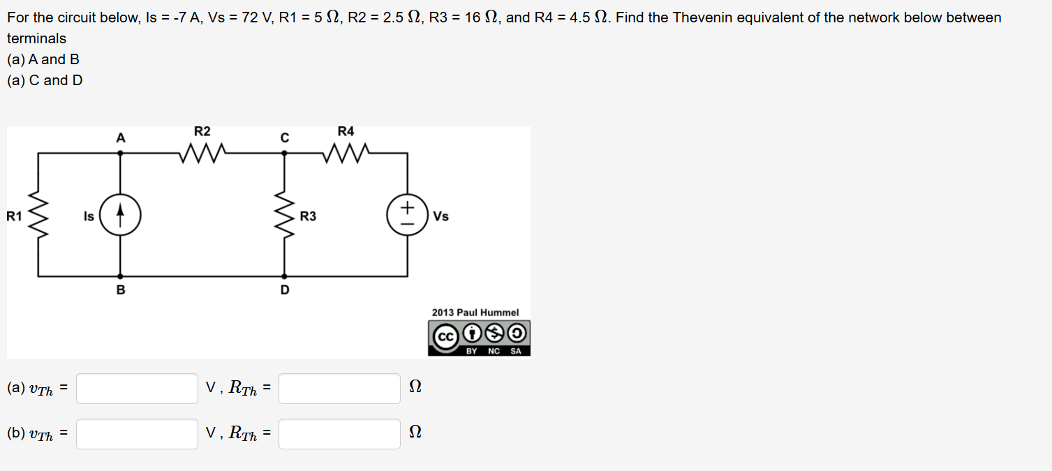Solved For the circuit below, | Chegg.com
