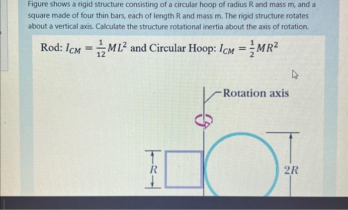 Solved Figure shows a rigid structure consisting of a | Chegg.com