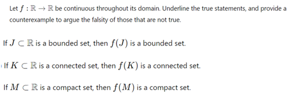 Solved Let f:R→R ﻿be continuous throughout its domain. | Chegg.com