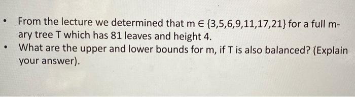 Solved - From the lecture we determined that | Chegg.com