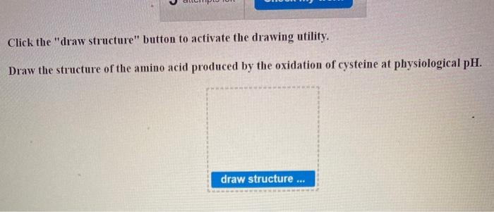 Solved Click the "draw structure" button to activate the | Chegg.com