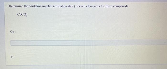 Solved Determine the oxidation number (oxidation state) of | Chegg.com