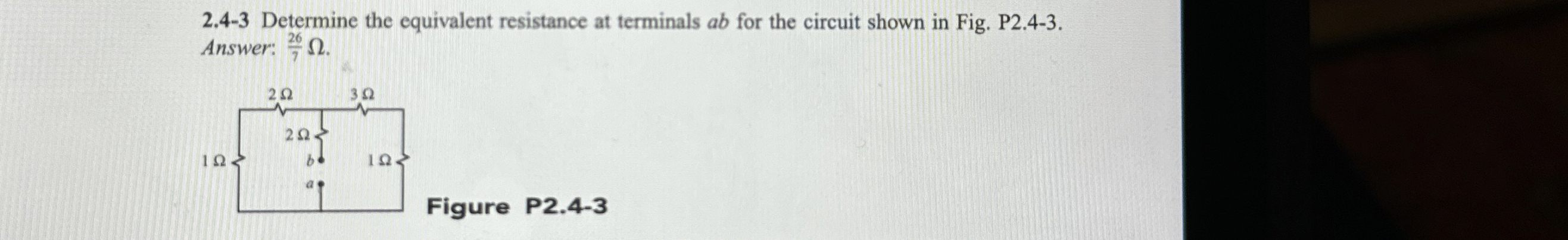 2.4-3 ﻿Determine the equivalent resistance at | Chegg.com