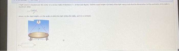 Solved A light source is located over the center of a | Chegg.com