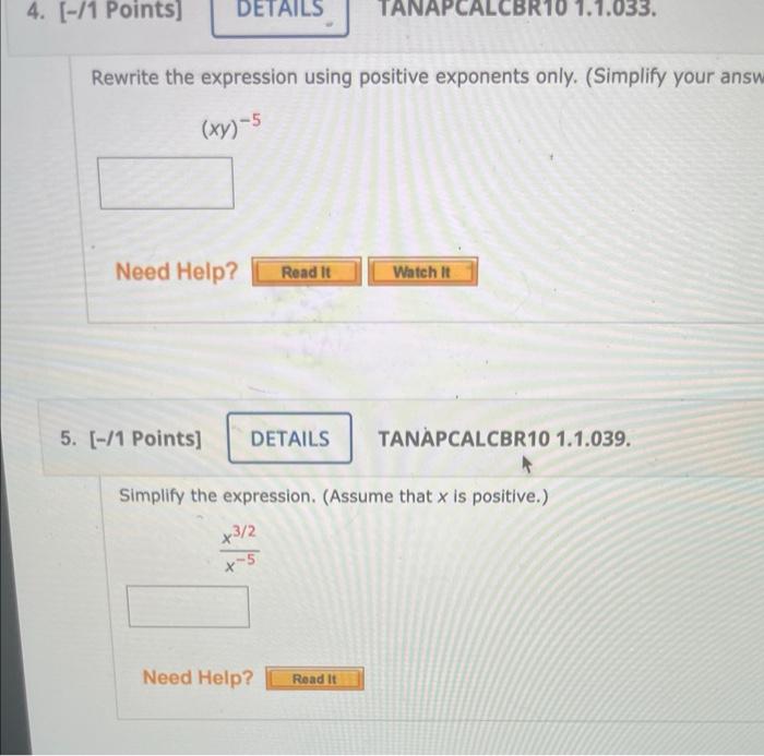 Solved Rewrite the expression using positive exponents only. | Chegg.com
