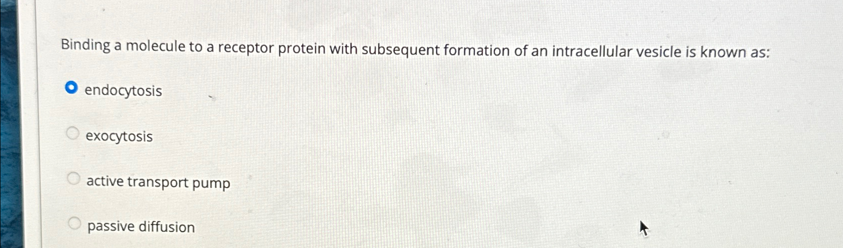 Solved Binding a molecule to a receptor protein with | Chegg.com