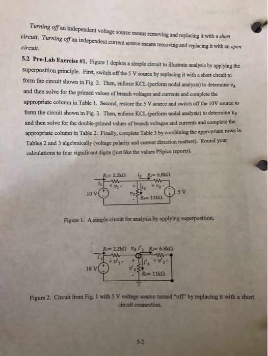 Solved Turning off an independent voltage source means | Chegg.com