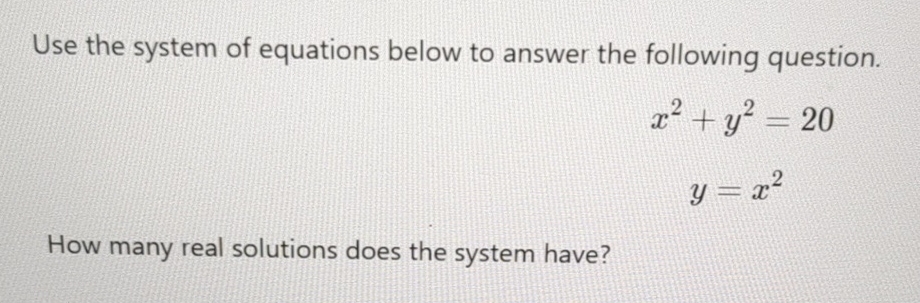 Solved Use the system of equations below to answer the | Chegg.com
