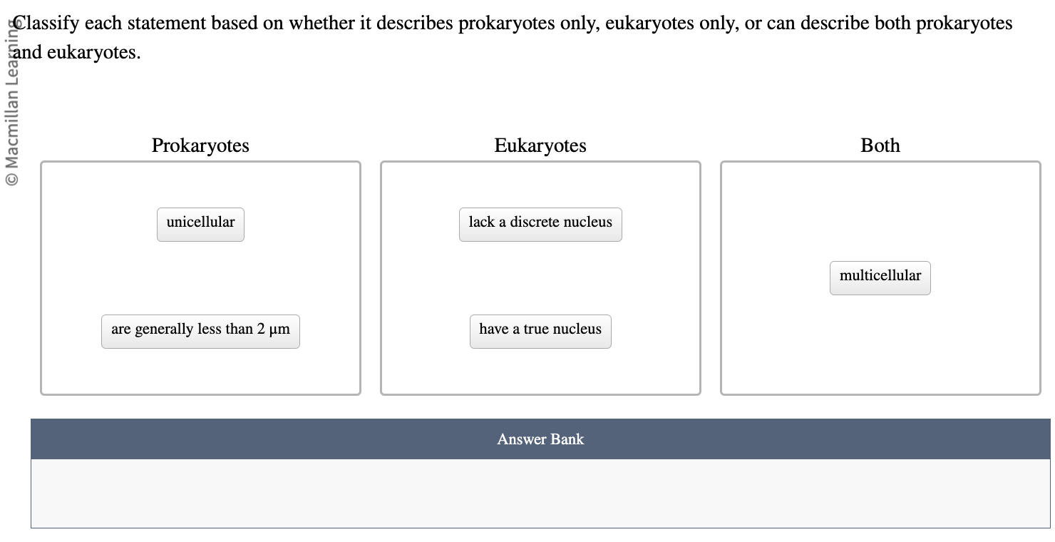 Solved Classify each statement based on whether it describes | Chegg.com