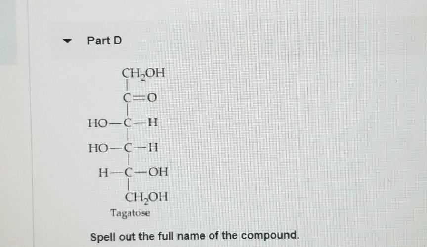Solved Part A H НО-С-Н H-COH CH2OH Threose Spell out the | Chegg.com
