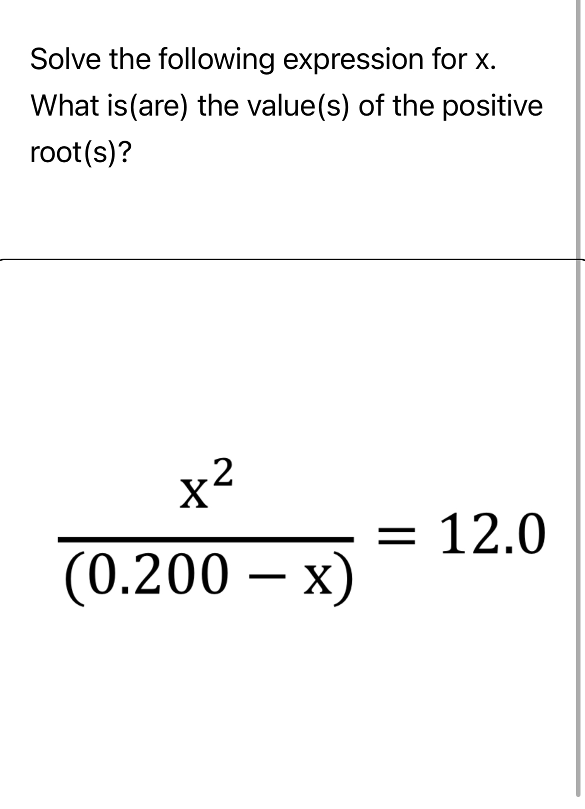 Solved Solve the following expression for x. ﻿What is(are) | Chegg.com
