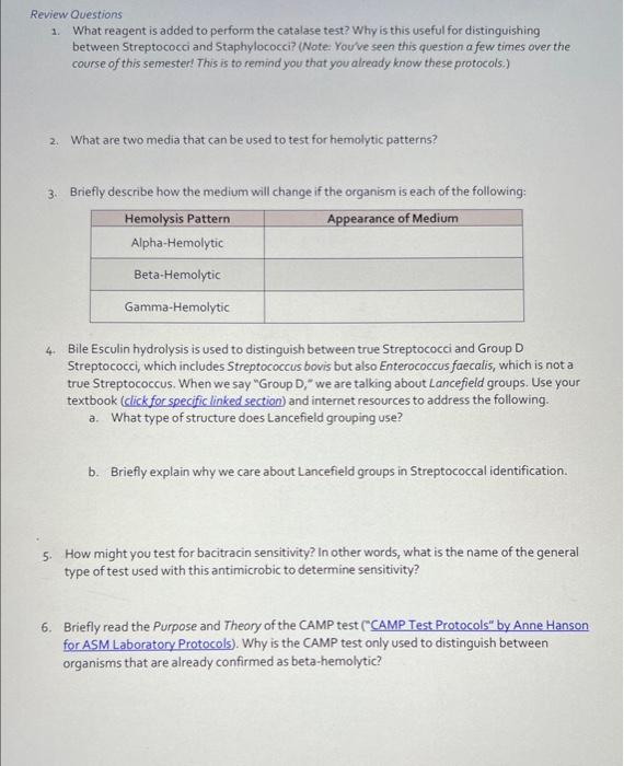 Solved Review Questions 1. What reagent is added to perform | Chegg.com