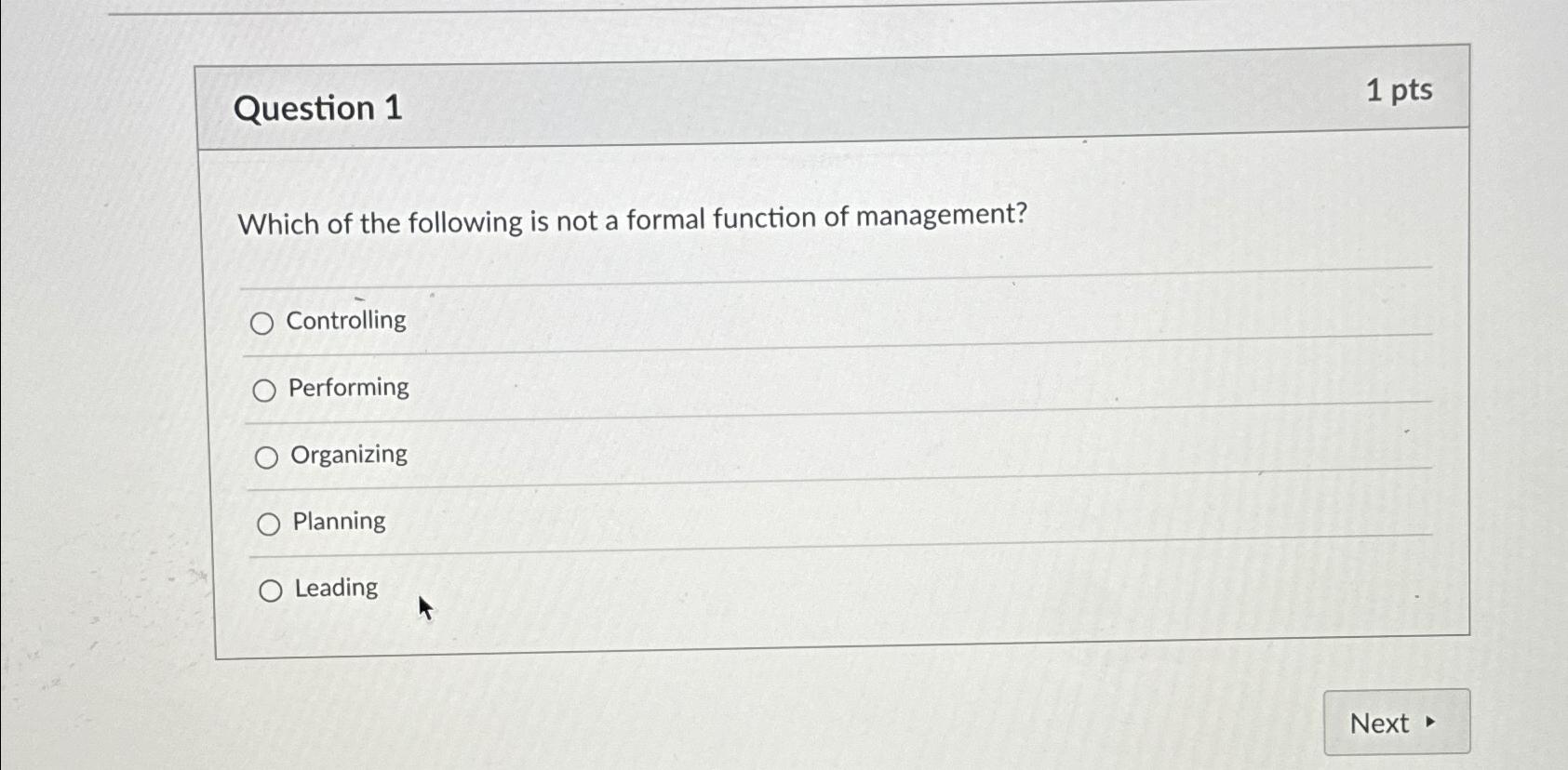 Solved Question 11 ﻿ptsWhich of the following is not a | Chegg.com