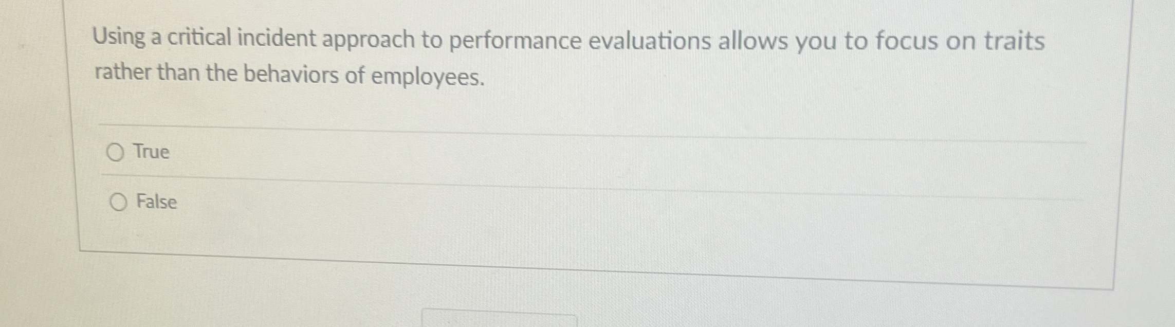 Solved Using a critical incident approach to performance | Chegg.com