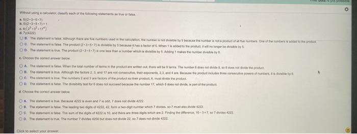 Solved without using a calculator, classify each of the | Chegg.com